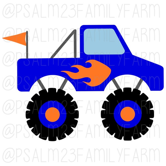 Monster Truck SVG | Etsy