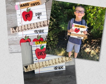 First Day of School / Wood Sign - Etsy