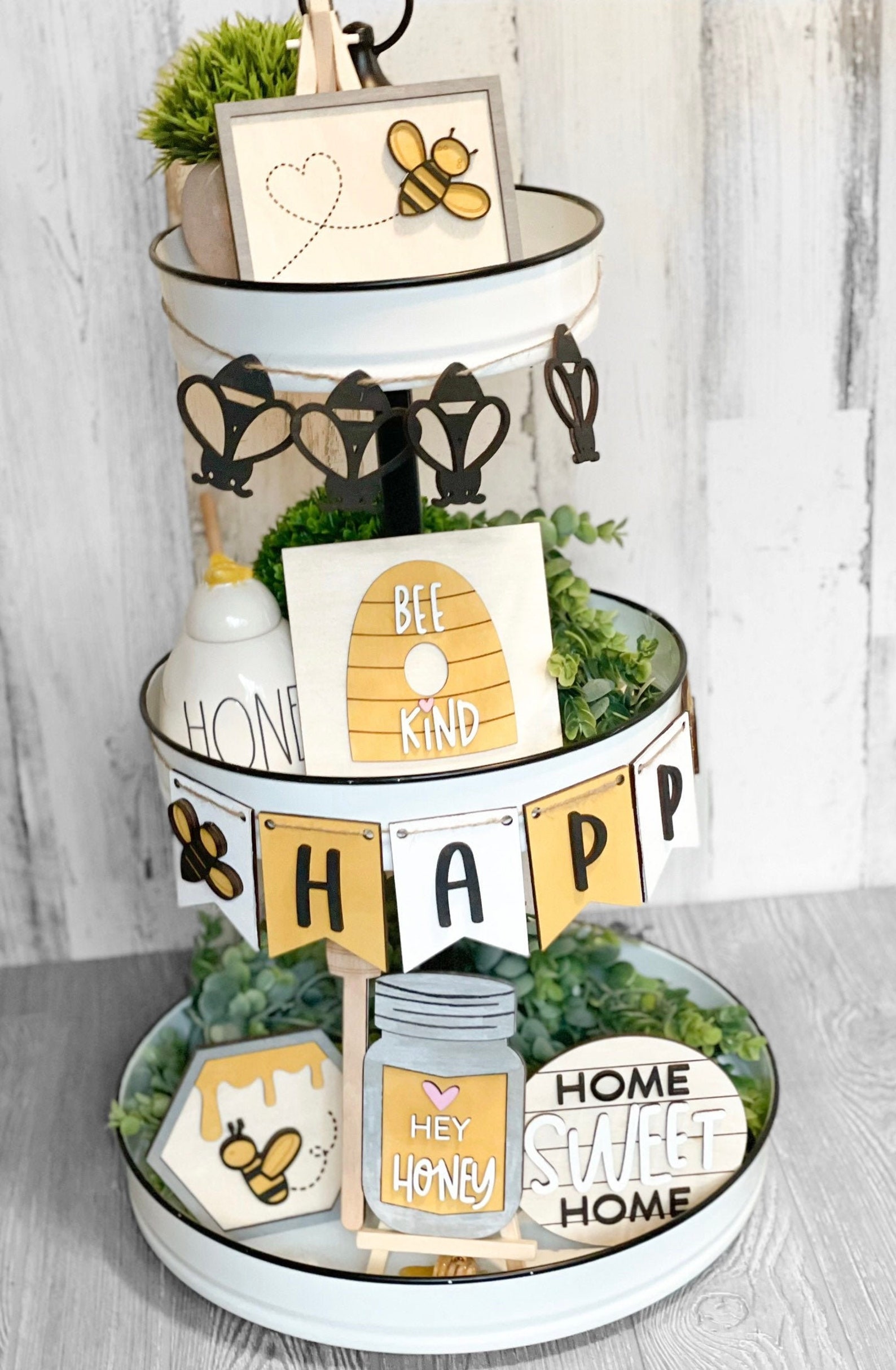 Bee Tier Tray Bee Lover Tier Tray Tier Tray Decor Bee Tier | Etsy