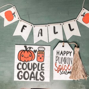 Pumpkin Spice Tiered Tray Pumpkin Spice Decor Fall Decor - Etsy