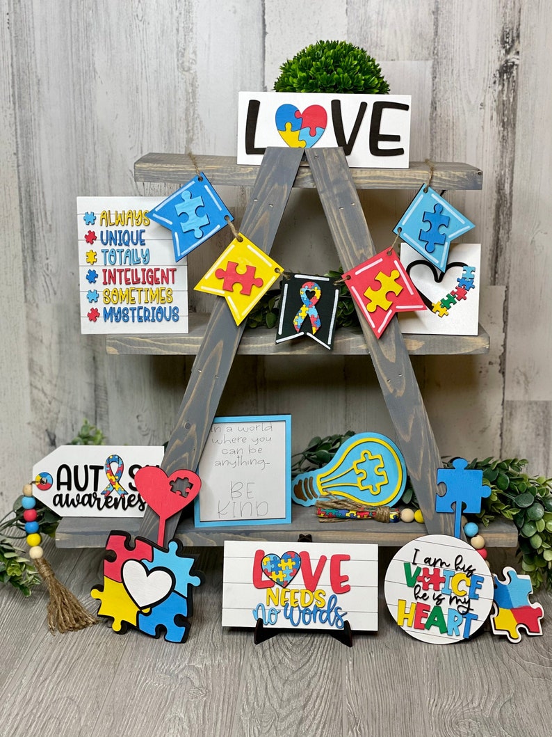 Autism Tiered Tray Tiered Tray Autism Awareness Autism | Etsy