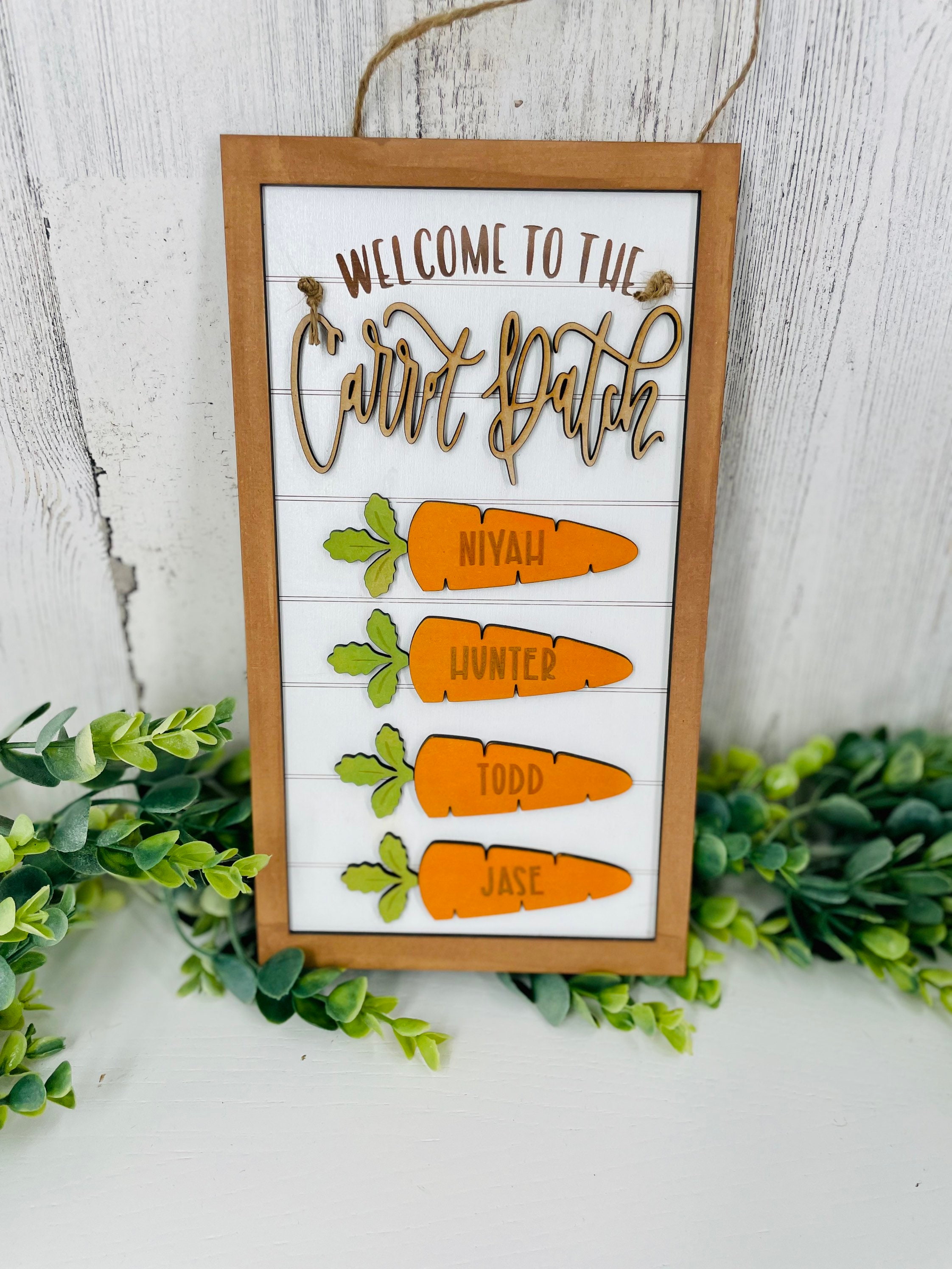 Easter Sign Carrot Patch Sign Easter Family Sign Easter - Etsy