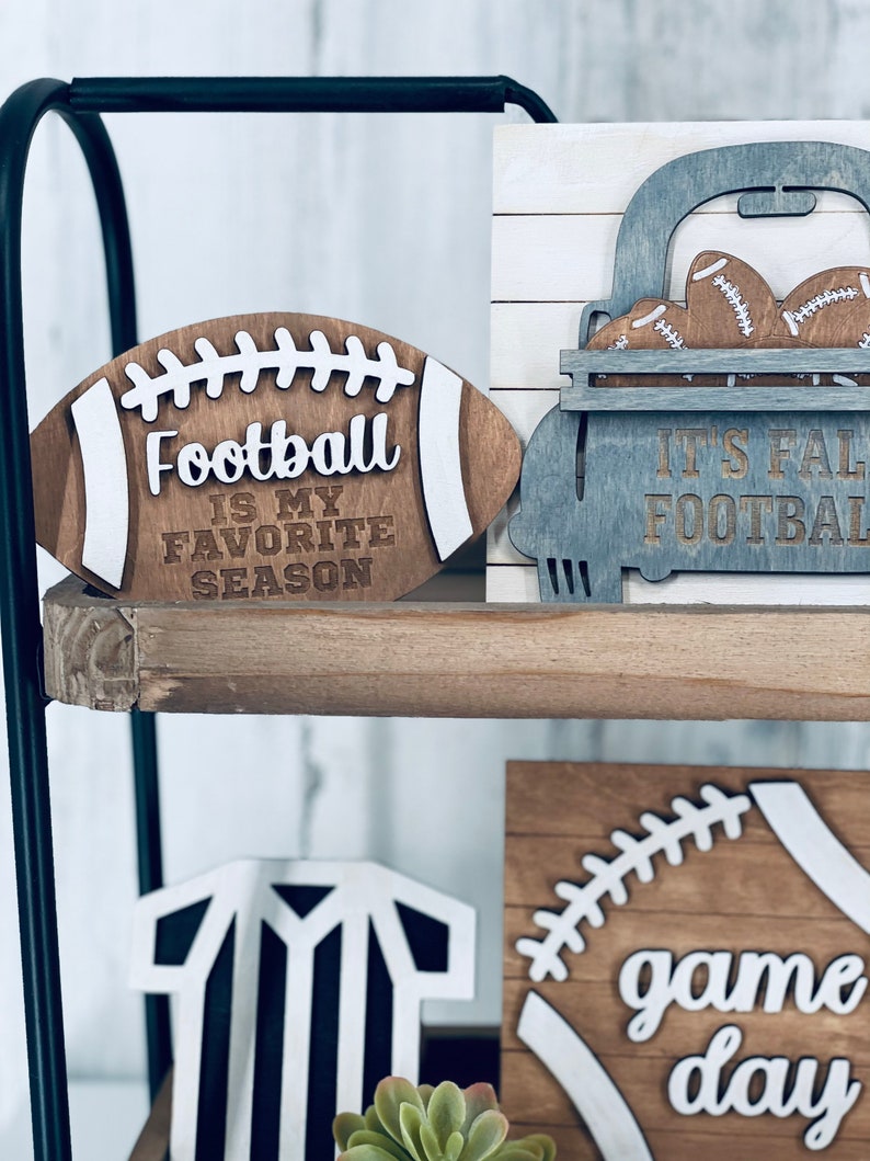 Game Day Tiered Tray Seahawks Decor Football Tiered Tray - Etsy