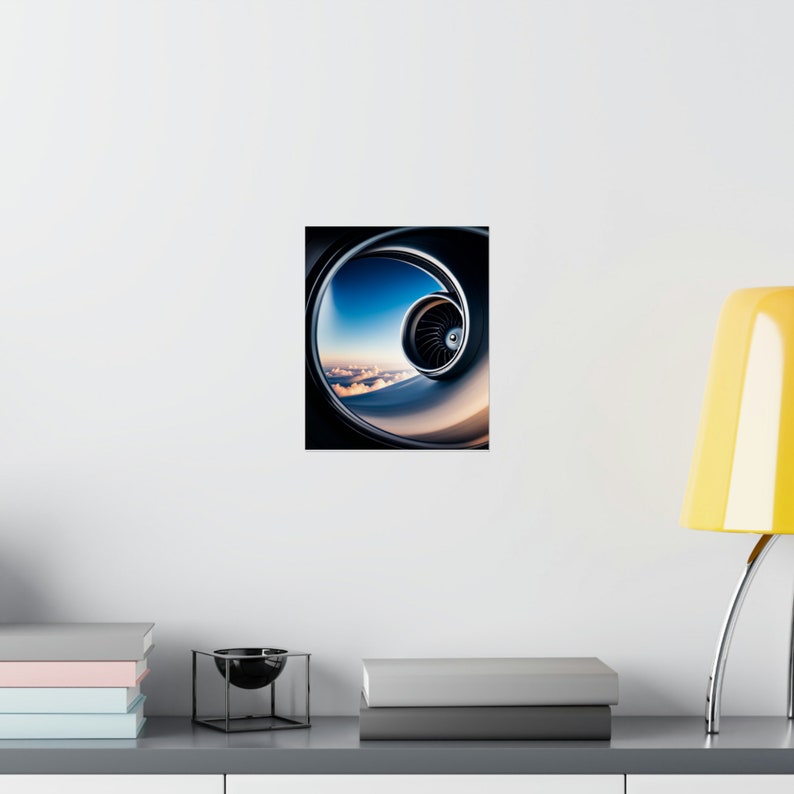 Futuristic Jet Engine Poster for Avgeeks - Etsy