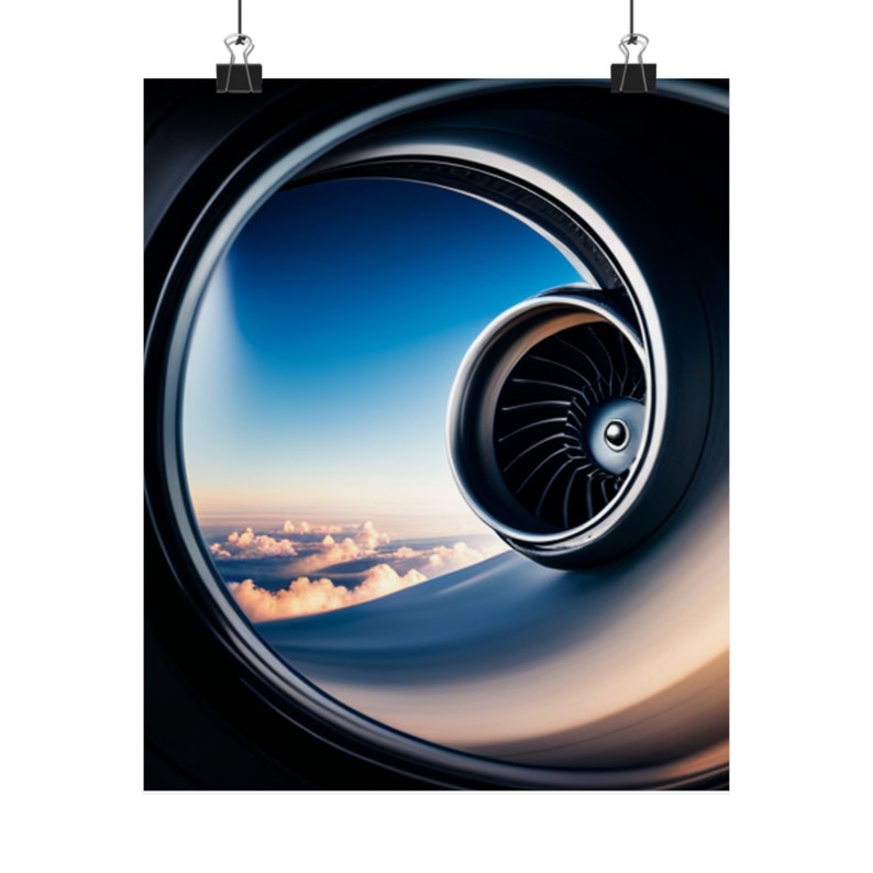Futuristic Jet Engine Poster for Avgeeks - Etsy