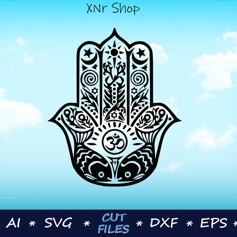 Hamsa Stencil - Etsy