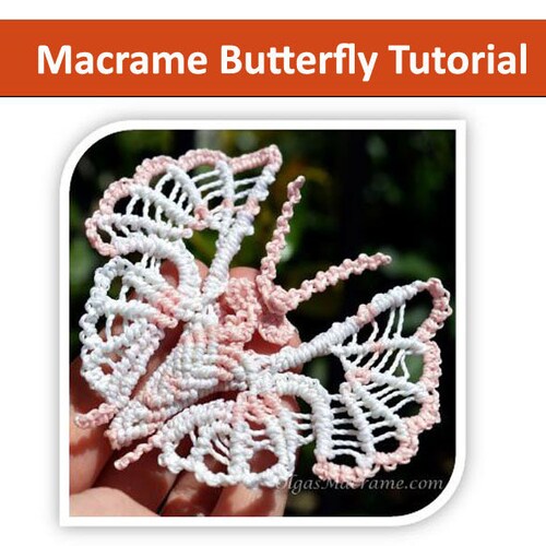 Tutorial Macrame Butterfly Pattern | Etsy
