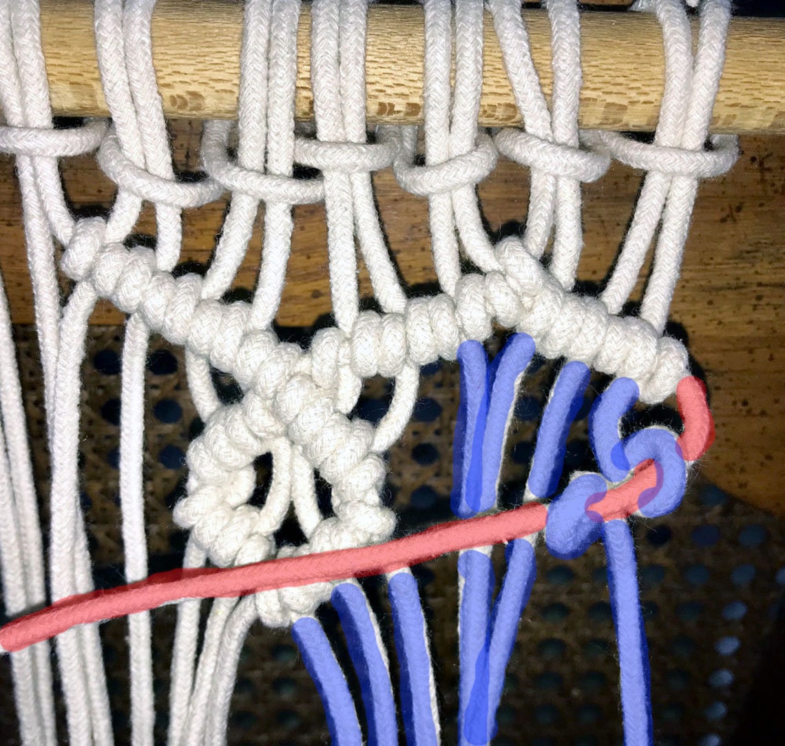 Tutorial Macrame Hearts Wall Hanging Step-by-step Instructions With ...