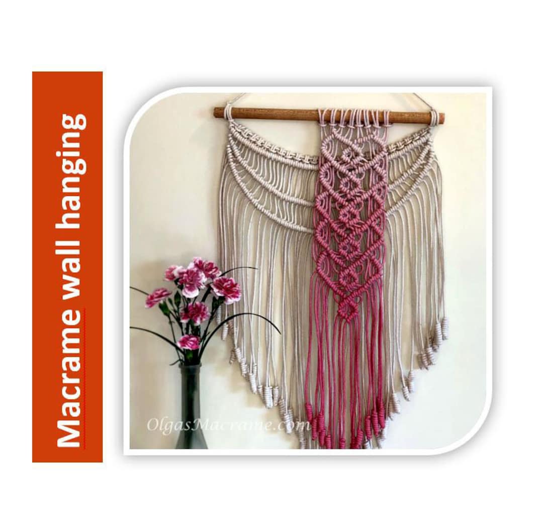 Tutorial - Macrame Hearts Wall Hanging Step-by-step Instructions With ...