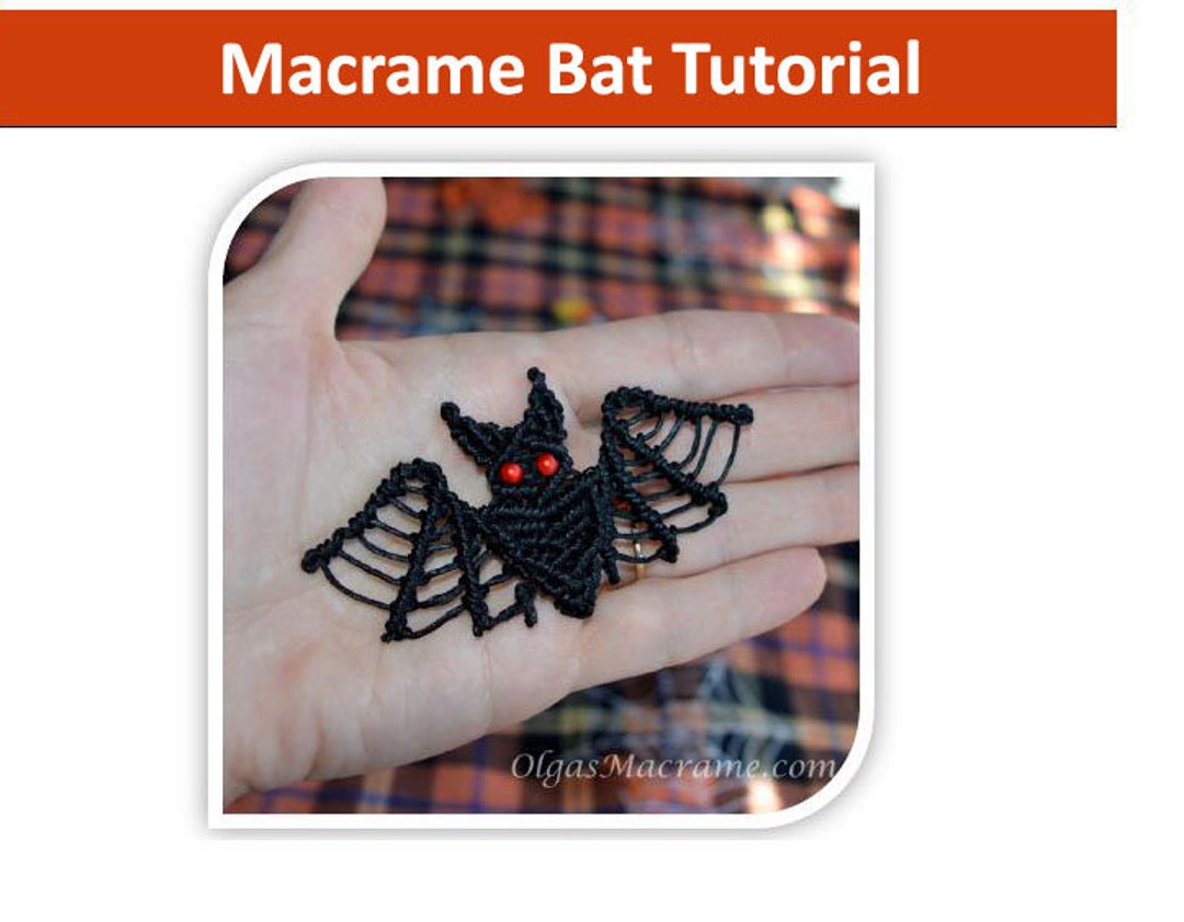 Tutorial - Macrame Bat Step-by-step Instructions With Images - Etsy