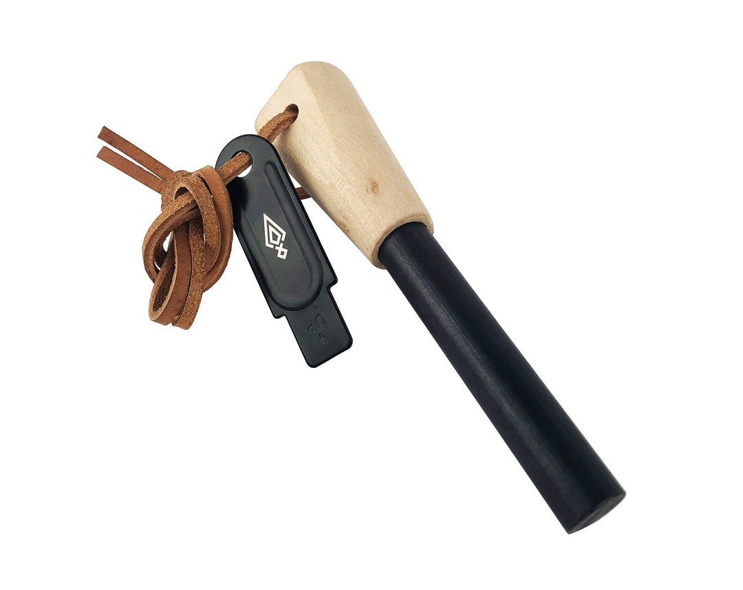 Ferro Rod Fire Steel Starter Lighter Steel Flint Striker Survival, EDC ...