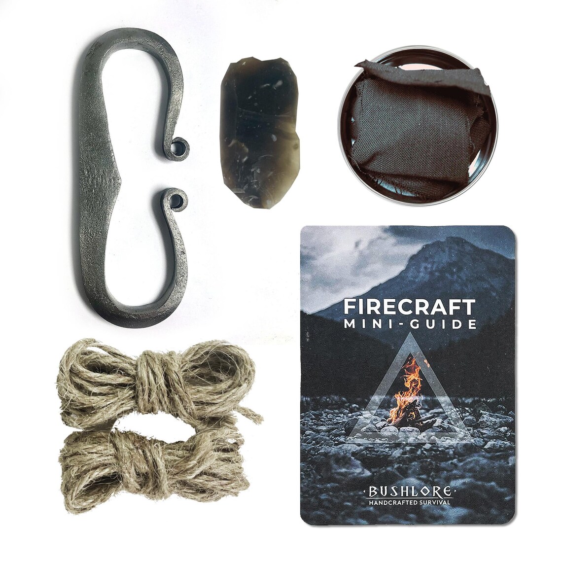 High Carbon Flint and Steel Striker Kit - Large Fire Starting ...