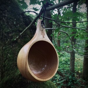 Kuksa Wooden Mug Cup | Natural Woodcraft Traditional Drinking Vessel ...