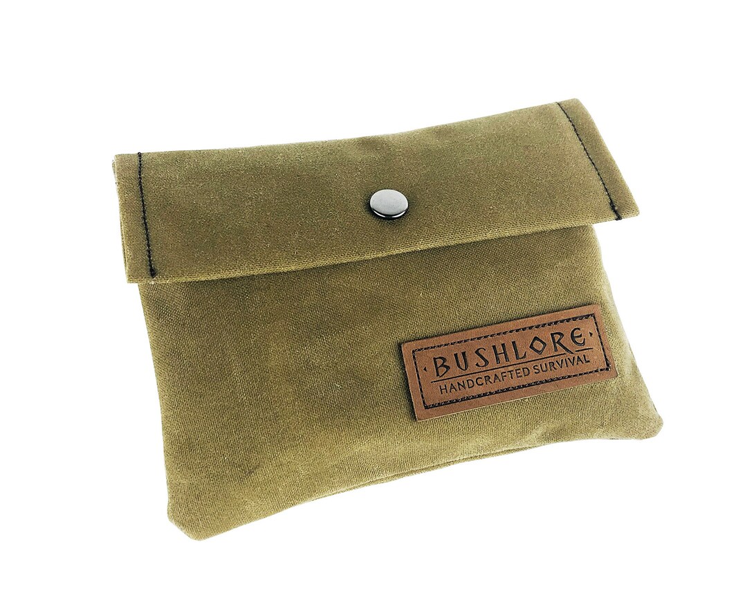 Waxed Canvas EDC Belt Pouch, Fire Kit Pouch , Survival Kit Pouch ...