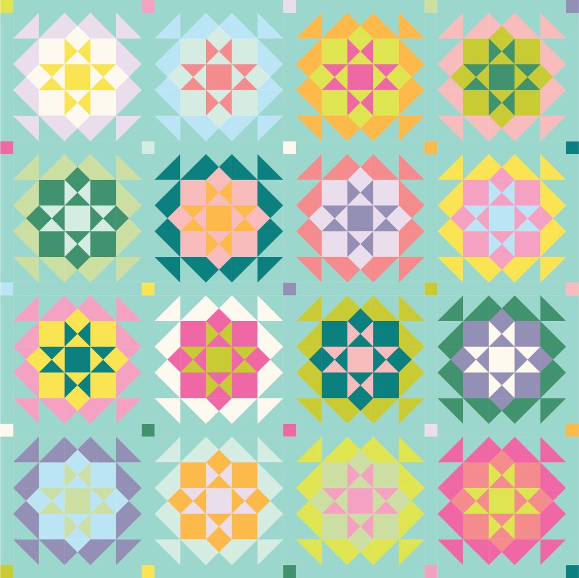 Fizzy Stars Quilt Pattern PDF ONLY - Etsy