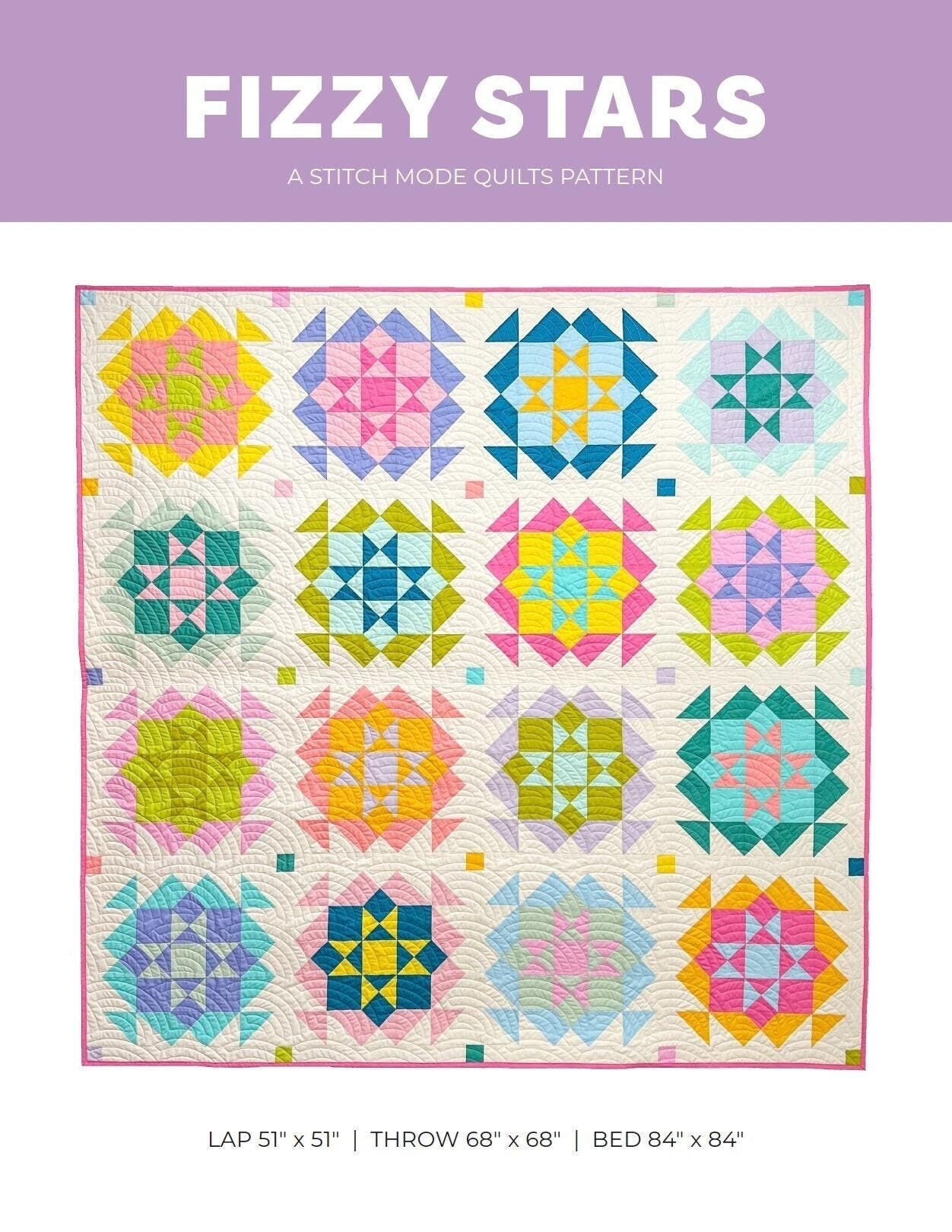 Fizzy Stars Quilt Pattern - PDF ONLY - Etsy