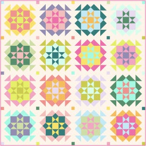 Fizzy Stars Quilt Pattern - PDF ONLY - Etsy