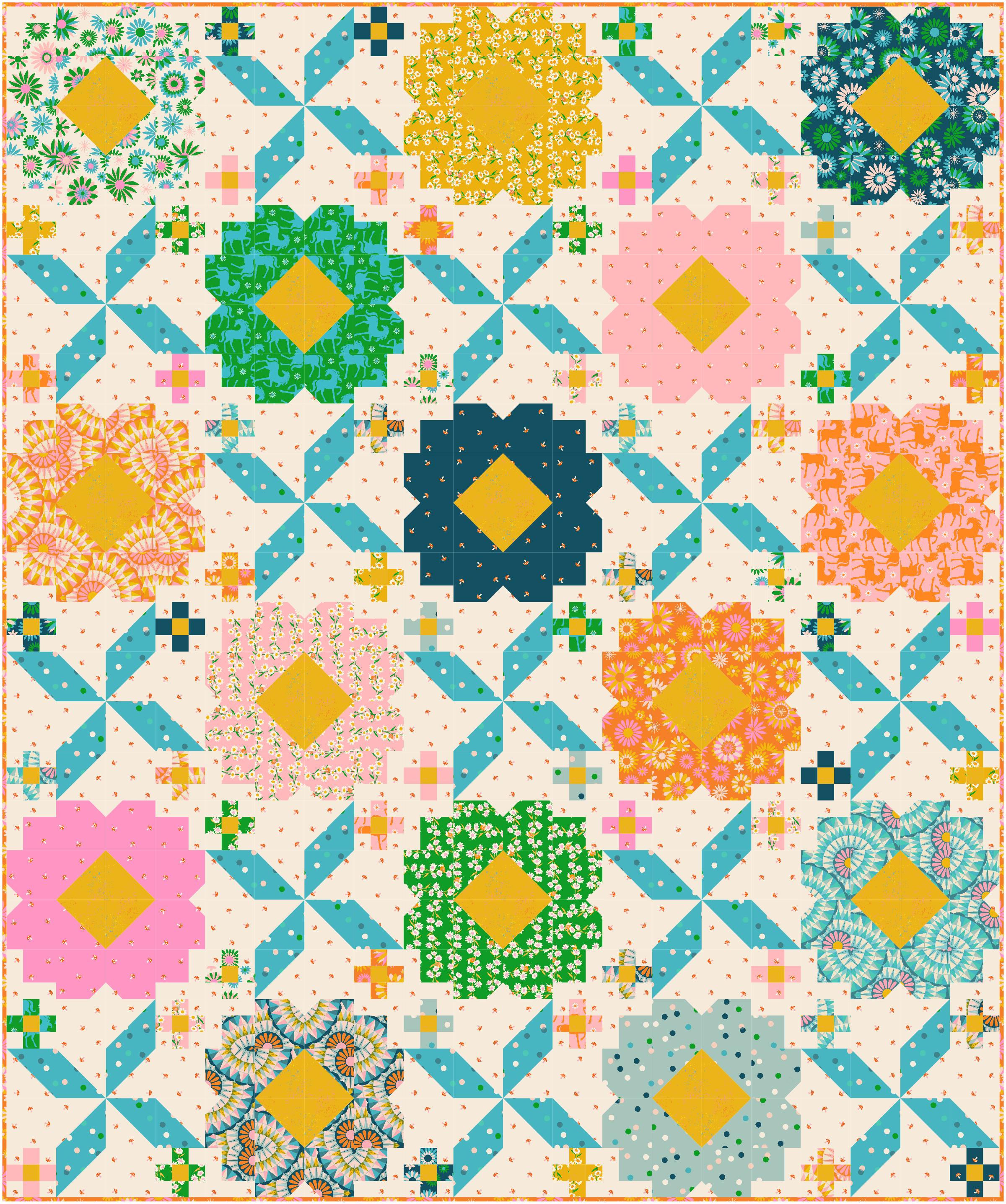 Fancy Flora Quilt Pattern - PDF Only - Etsy