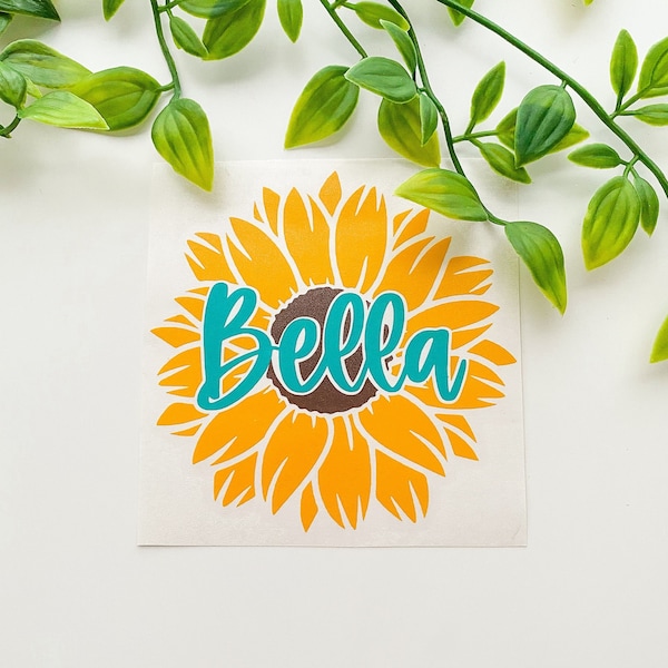 Flower Name Decal - Etsy