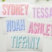 Double Layered Name Sticker, 3D Shadow Name Vinyl Decal, Custom Name ...