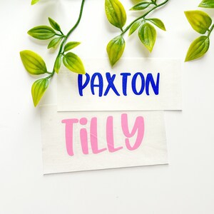 Custom Name Sticker, Name Vinyl Sticker, Waterproof Vinyl Car Decal ...