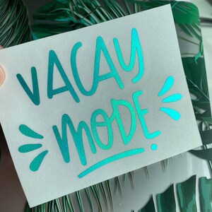 Vacay Mode Tumbler Sticker Vacation Water Bottle Vinyl Decal - Etsy