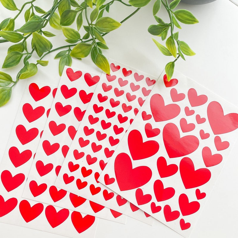 Small Heart Stickers - Etsy