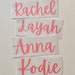 Custom Name Sticker, Name Vinyl Sticker, Waterproof Vinyl Car Decal ...