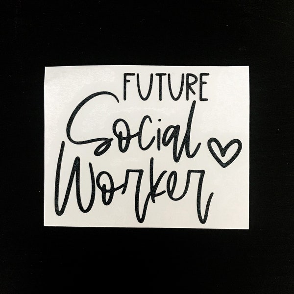 Social Work Car Decal - Etsy