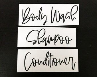 Shampoo Stickers | Etsy