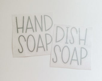 Dish Soap Decal - Etsy