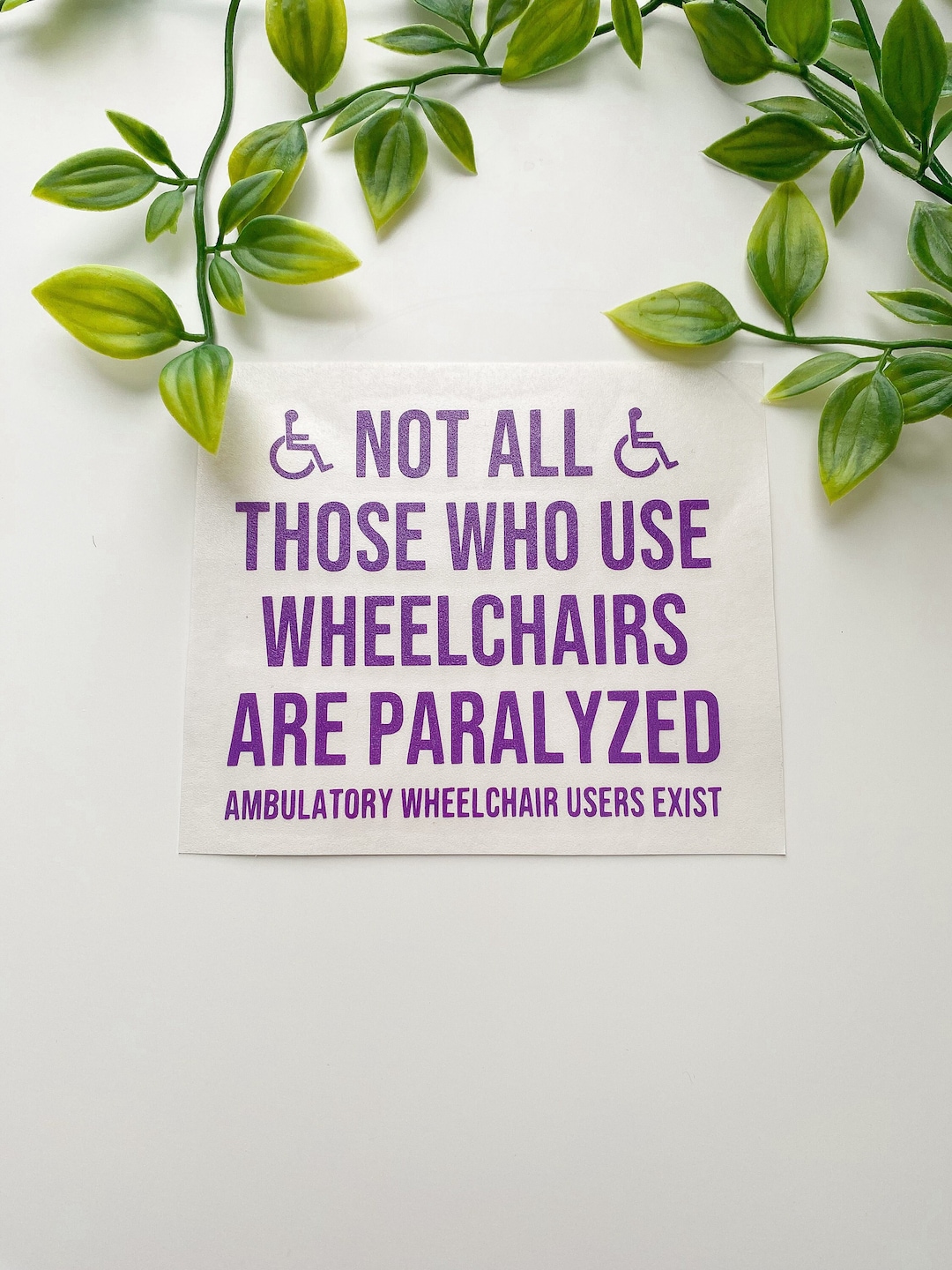 Ambulatory Wheelchair User Sticker, Waterproof Vinyl Sticker, Car Decal ...
