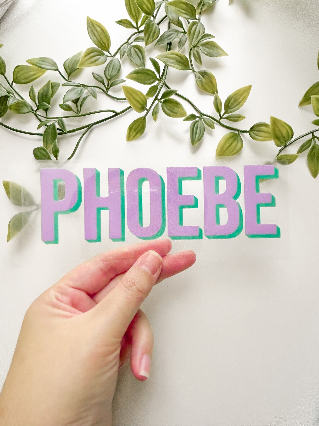 Heat Transfer Name, Double Layer Name, DIY Iron on Names, 3D Shadow ...