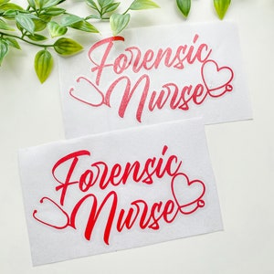 Forensic Nurse Sticker, Waterproof Vinyl Sticker, Forensic Nurse Car ...