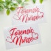 Forensic Nurse Sticker, Waterproof Vinyl Sticker, Forensic Nurse Car ...