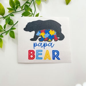 Autism Mama Sticker, Autism Papa Sticker, Autism Mama Bear Waterproof ...