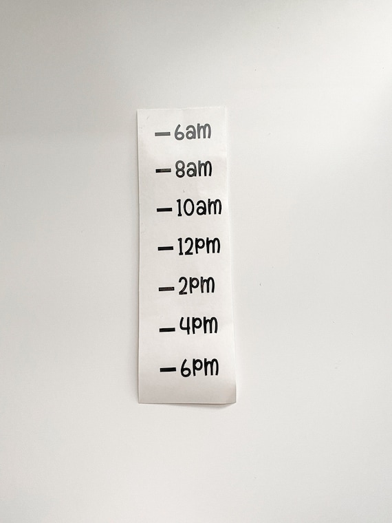 Custom Water Timeline Vinyl Decal Sticker Daily Water | Etsy