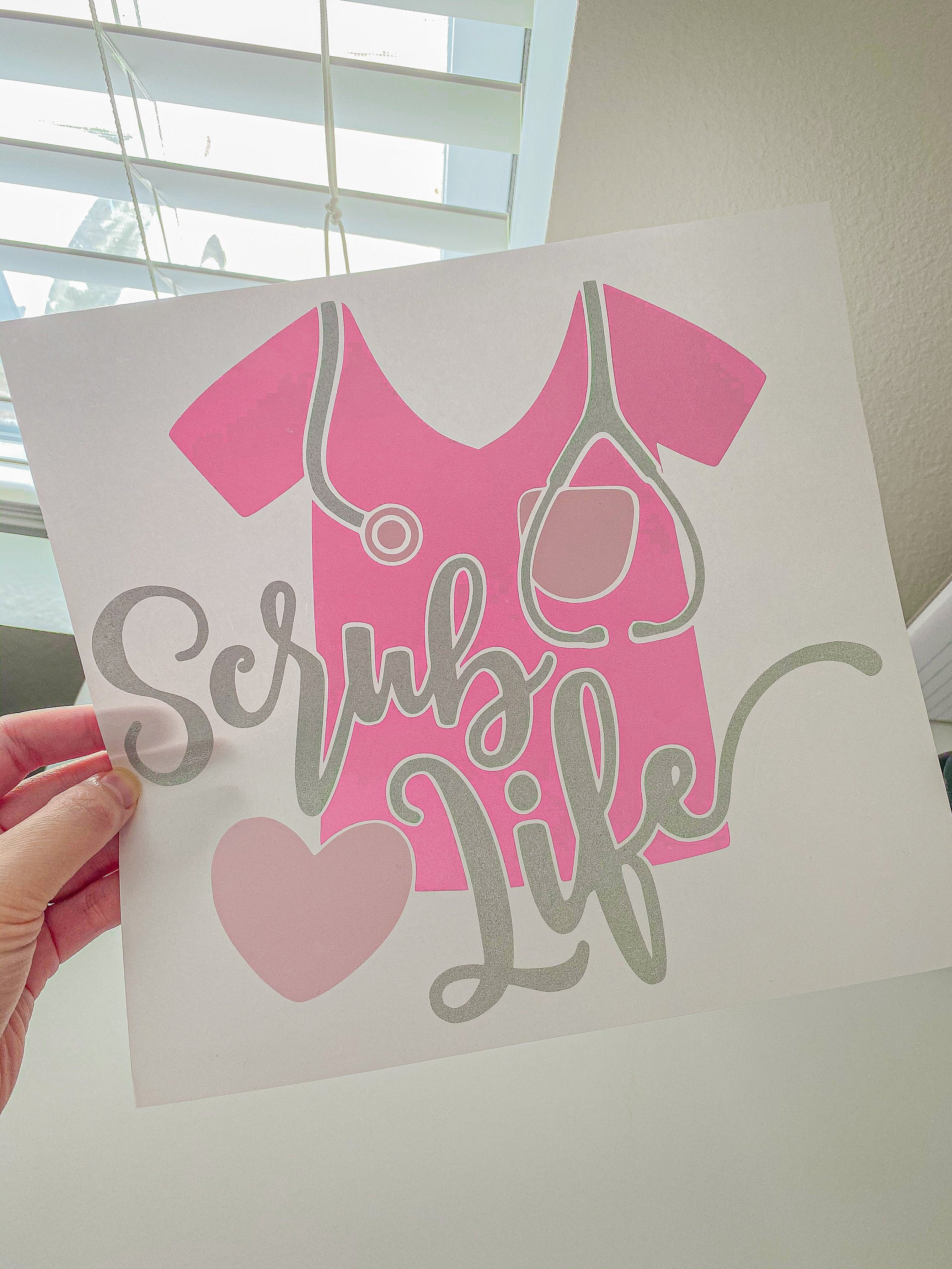 Paper Bumper Stickers Healthcare Worker Sticker Bumper Sticker Scrub ...