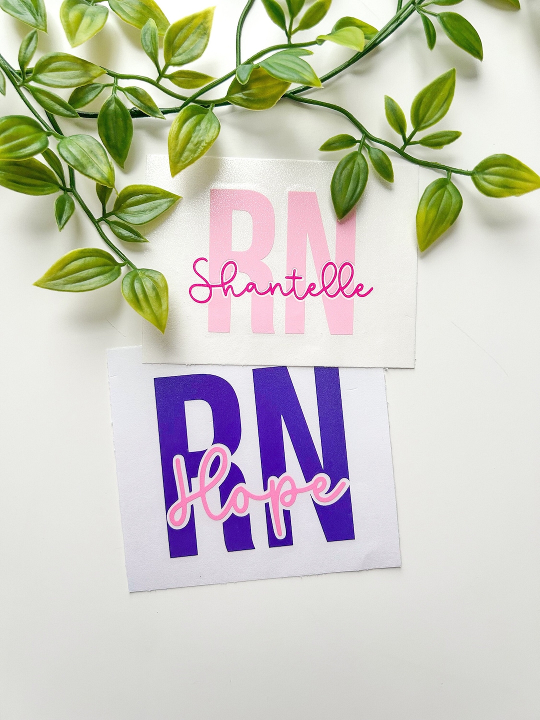 RN Sticker, Waterproof Vinyl Decal, Personalized RN Name Decal, Nurse ...