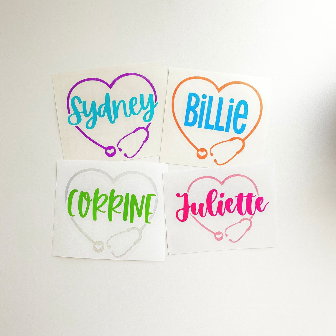 Personalized Nurse Decal, Stethoscope Car Decal, Nurse Laptop Sticker ...