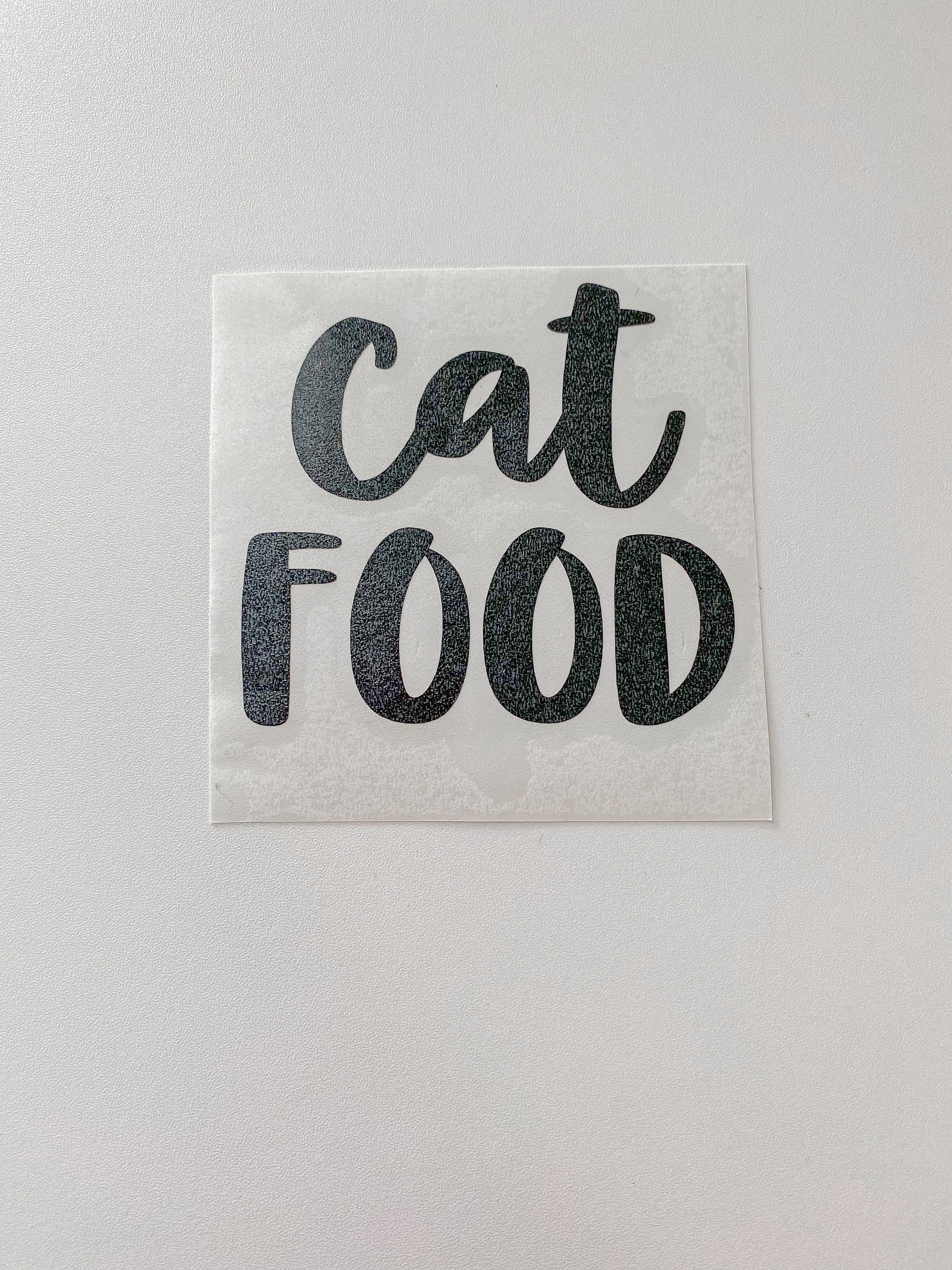 Dog Food Sticker Cat Food Sticker Dog Food Label for Jars - Etsy