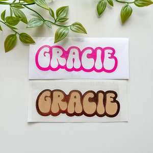 Double Layer Name Sticker, Custom Name Decal, Waterproof Name Sticker ...