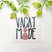 Vacay Mode Sticker, Vacation Tumbler Sticker, Vacation Water Bottle ...