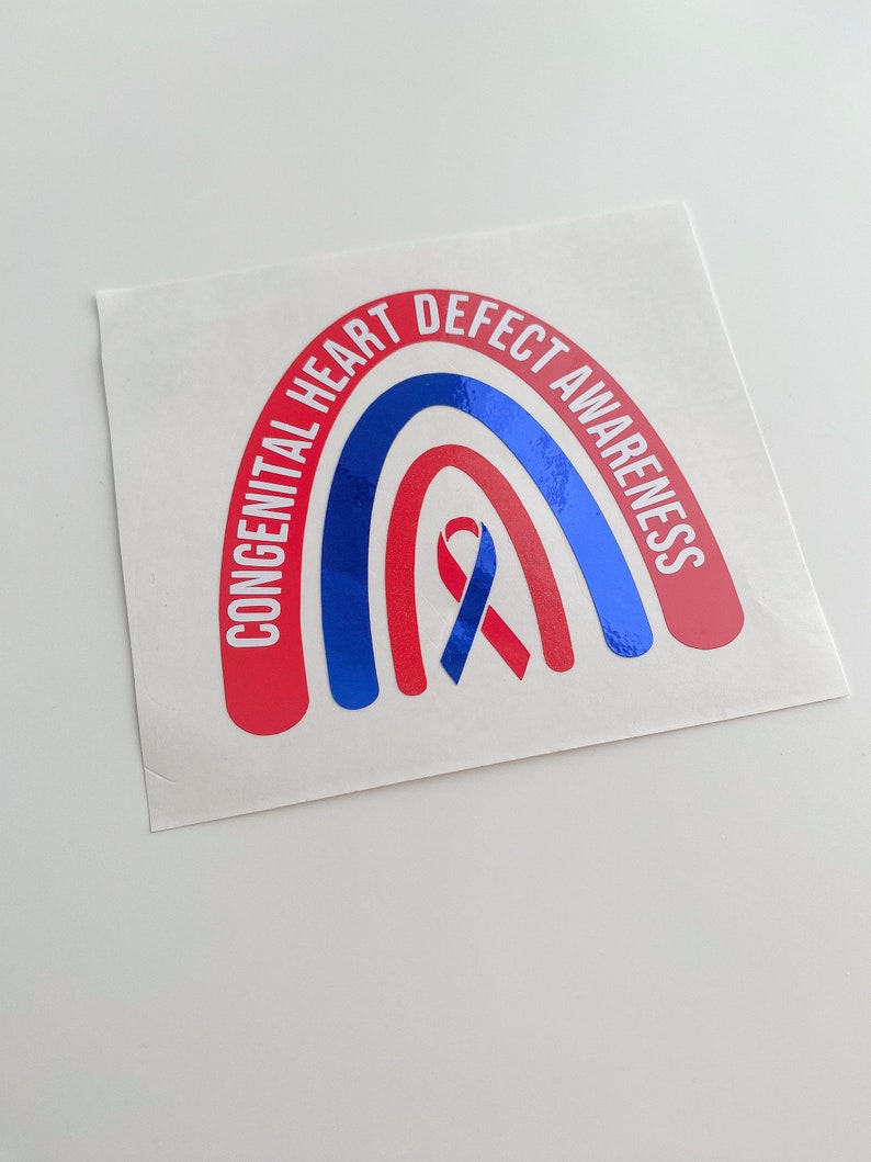 Congenital Heart Defect Awareness Sticker CHD Awareness - Etsy