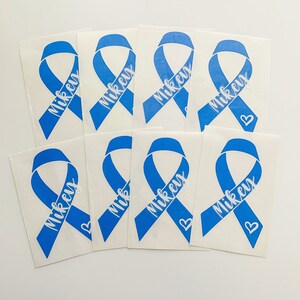 Personalized Colorectal Cancer Awareness Decal | Custom Name Color ...