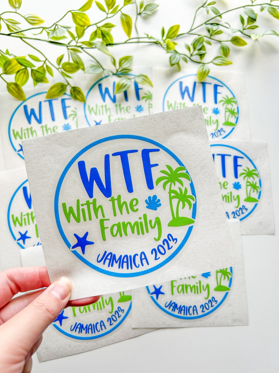 WTF With the Family Sticker, Matching Family Vacation Sticker, Water ...