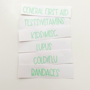 Custom Medicine Cabinet Labels | Medicine Cabinet Organization Vinyl ...