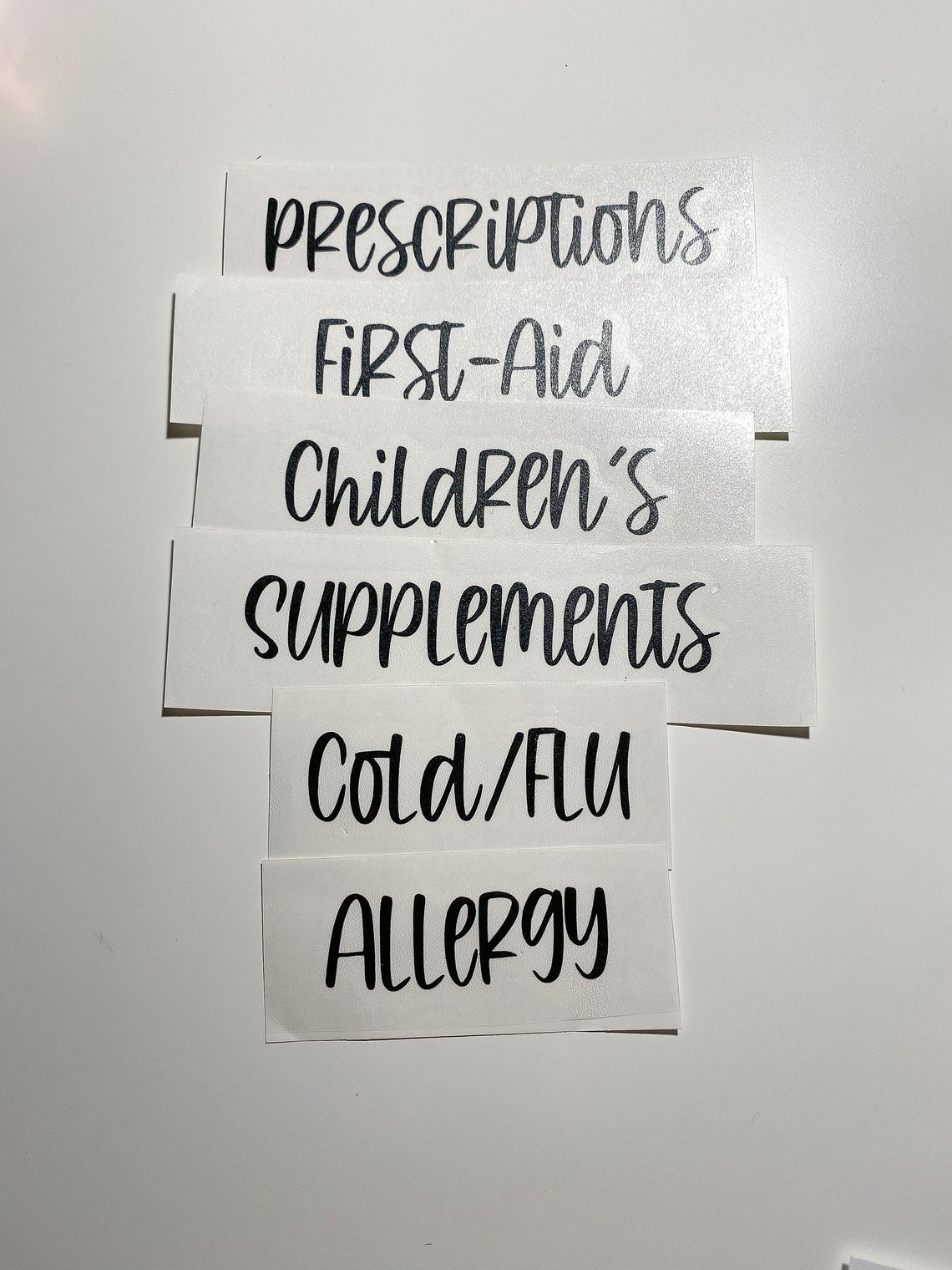 Custom Medicine Cabinet Labels | Medicine Cabinet Organization Vinyl ...