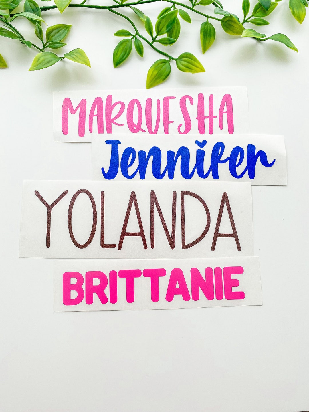 Custom Name Sticker, Name Vinyl Sticker, Waterproof Vinyl Car Decal ...