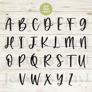 Monogram Letter, Single Letter Sticker, Monogram With Heart, Waterproof ...